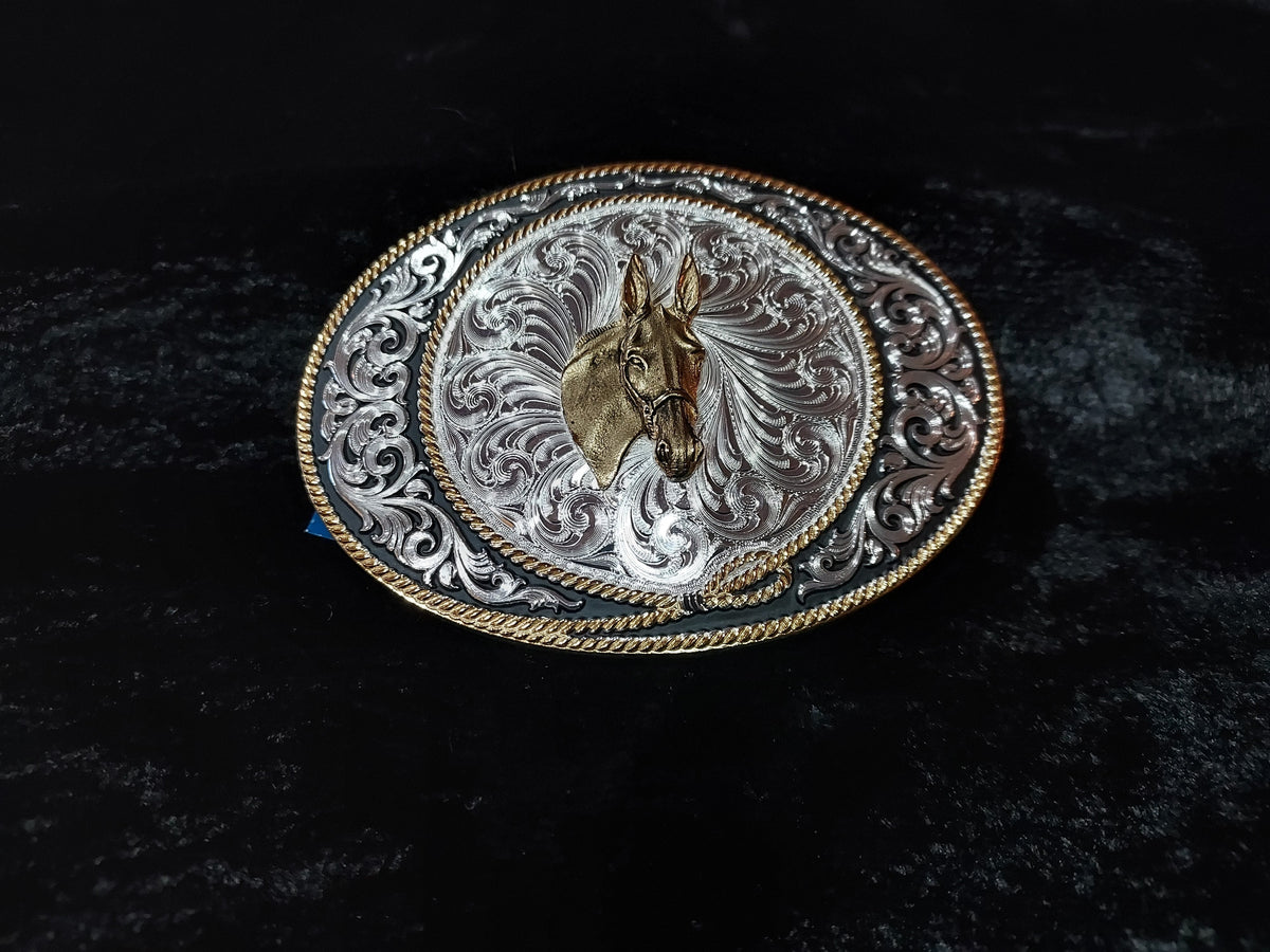 Jewelry - Montana Silversmiths - Buckle with Mule Head – The Mule Store