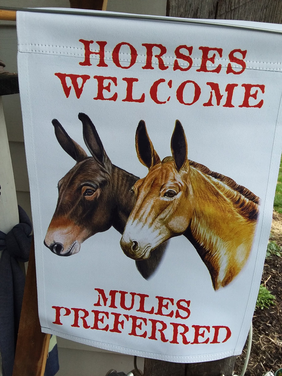 Garden Flag - Mules Preferred – The Mule Store