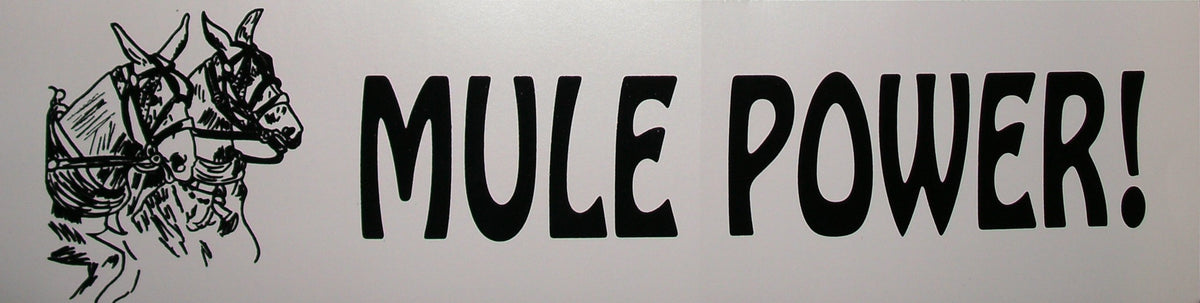 Bumper Sticker - Mule Power – The Mule Store